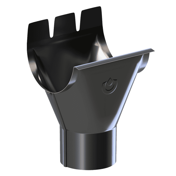 Steel gutter funnel / outlet 130mm/90mm | PAGUREK - BUILDING MATERIALS ...